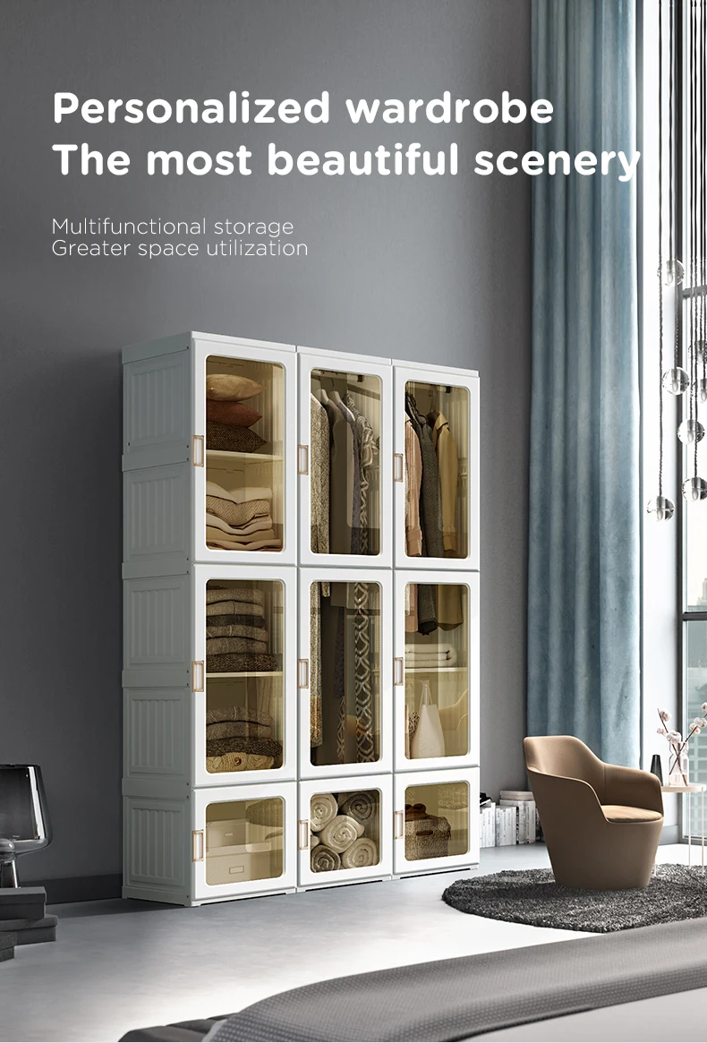 Mayibox Antbox Simple Wardrobe Folding Closet Furniture Clothes Storage ...