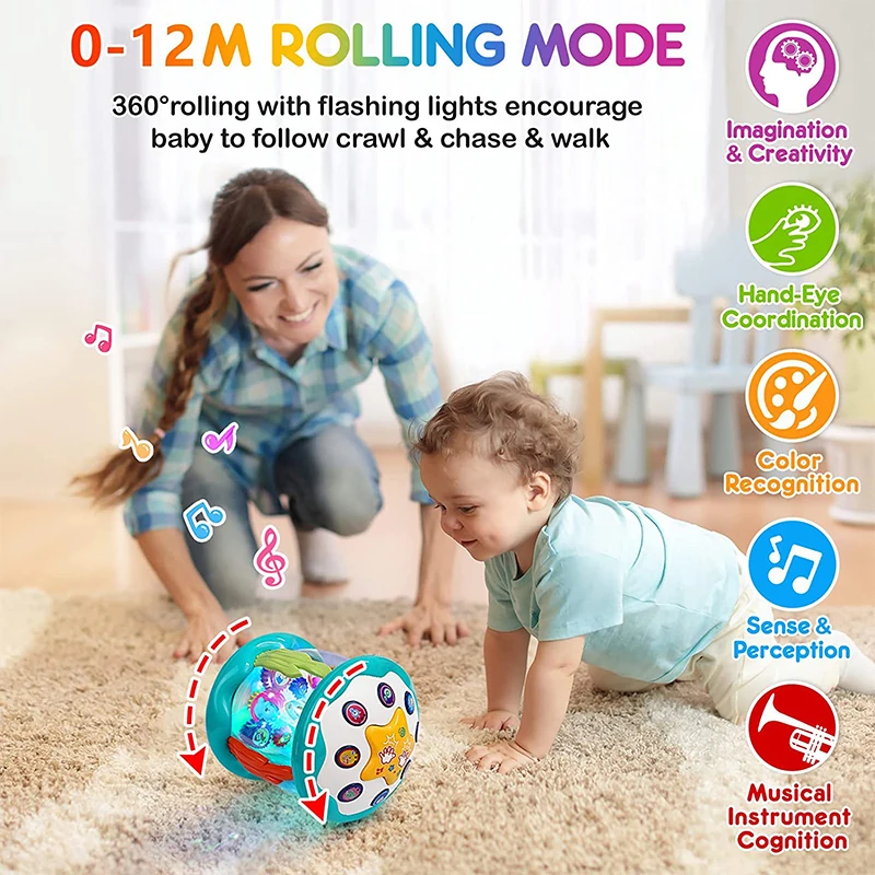 Infant Babies Ocean Rotating Light up Musical Learning Toys Early ...