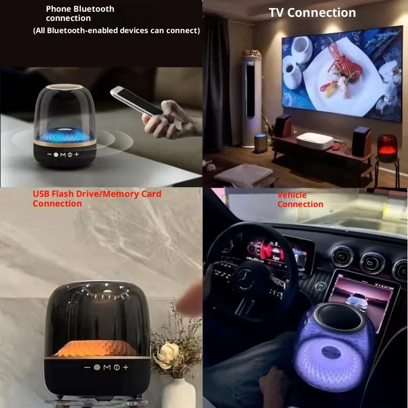 Coloured Glaze LP90 High Quality 40W RGB Wireless 5.3 for Home Theatre Subwoofer Stereo Speaker ...