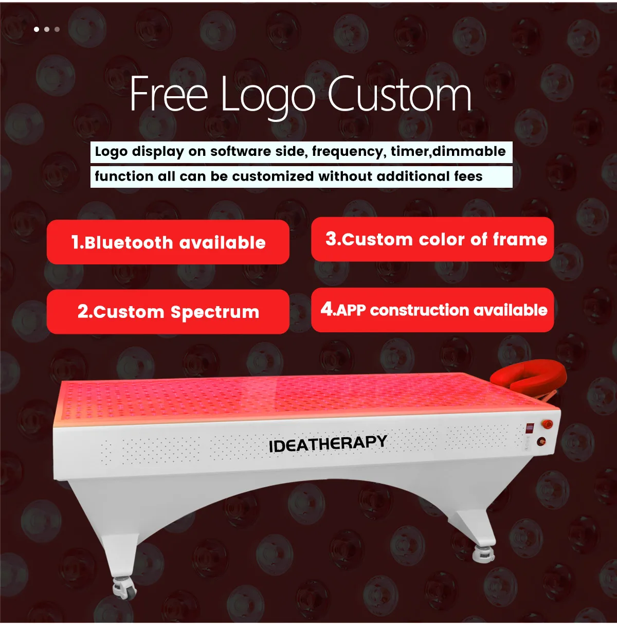 IDEATHERAPY Full Body LED Red Light Therapy Timer Dimmable