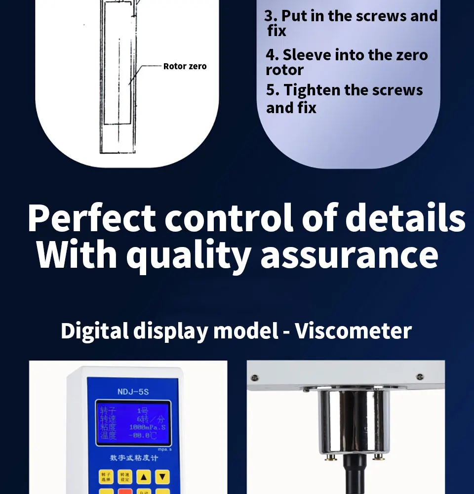 China Lab Testing Equipment Digital Viscosimeter Viscometer Oil Glue ...
