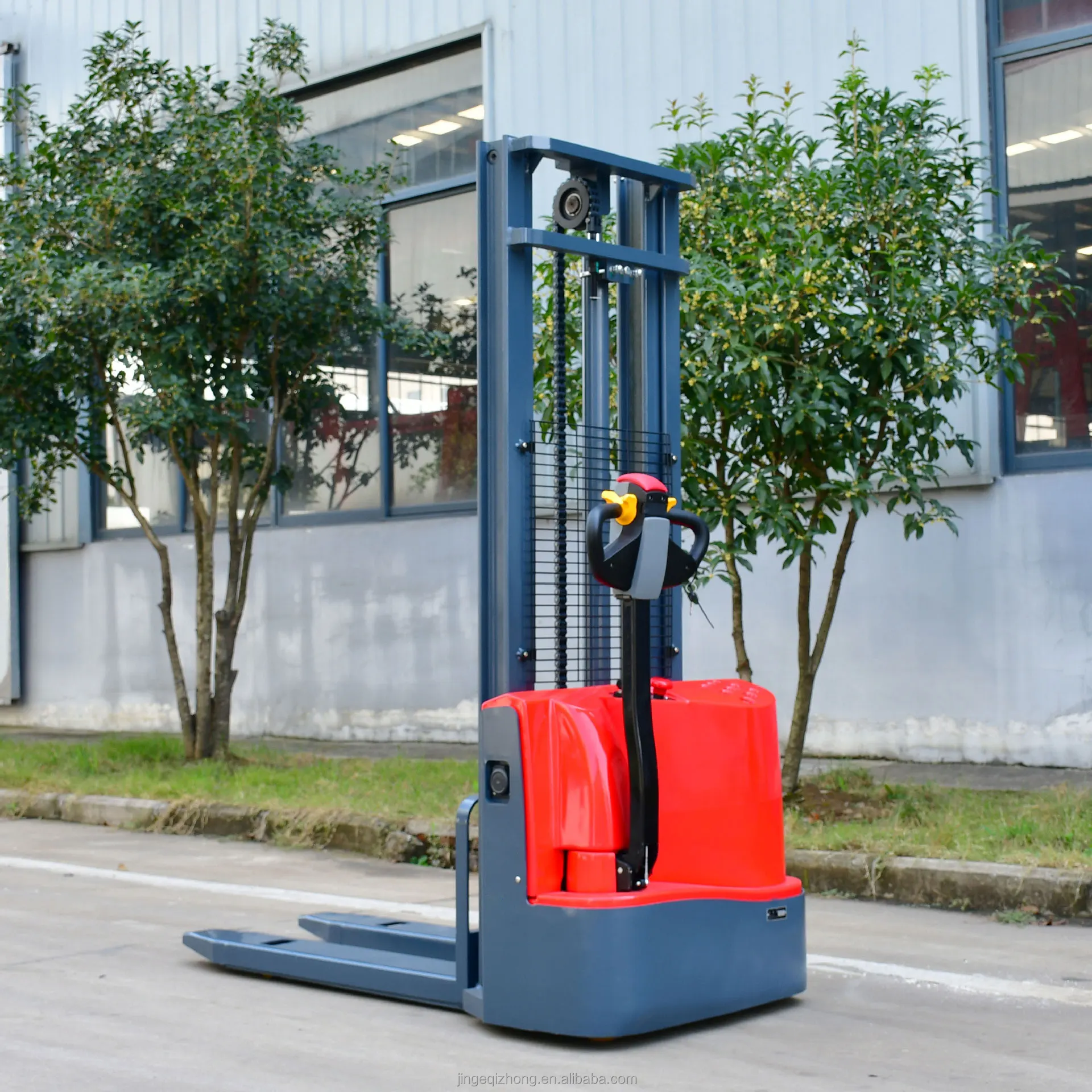 Lifting Full Electric Stackers Pallet Stacker Walking Type Electric ...