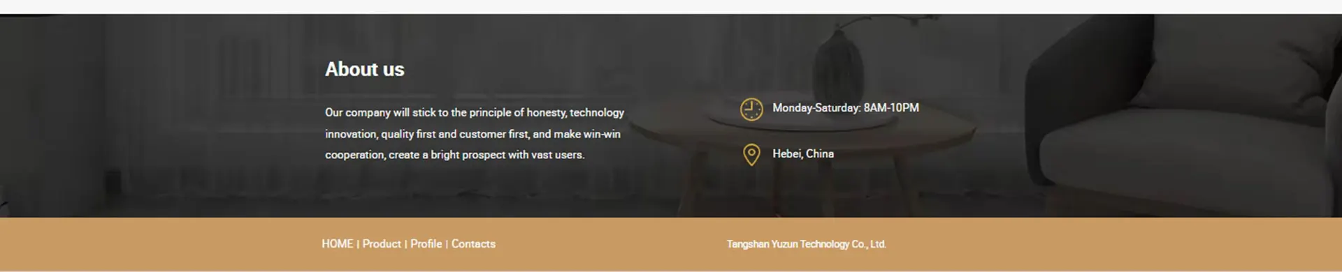 Company Overview - Tangshan Yuzun Technology Co., Ltd.