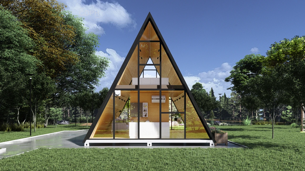 20ft Triangular Shape Tiny Homes - CDPH Prefab Houses
