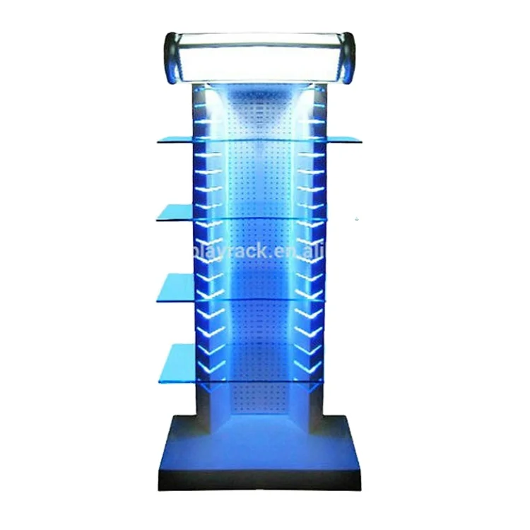 Customized Make Up Store Floor Stand Small Cosmetic Display Stand ...