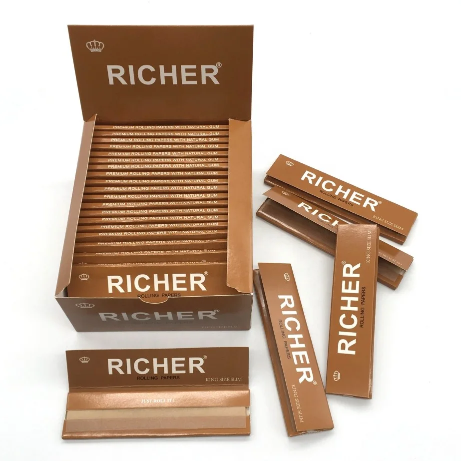 Custom Brand Oem Design Smoking Cigarette Rice Rolling Paper - Buy ...