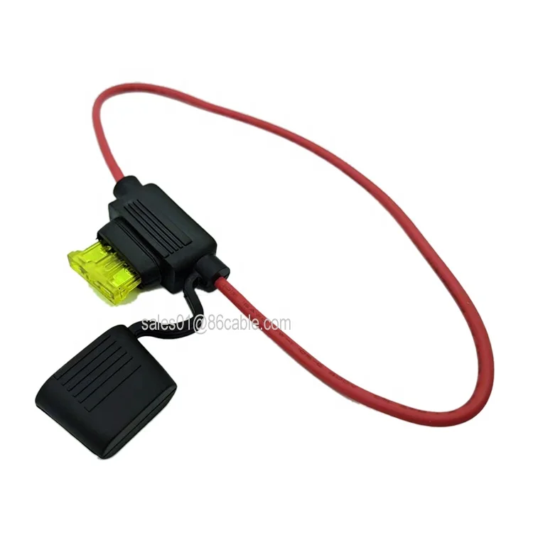 Inline Maxi 10 Gauge AWG Tin Plated Copper Fuse Holder Waterproof 12V ...