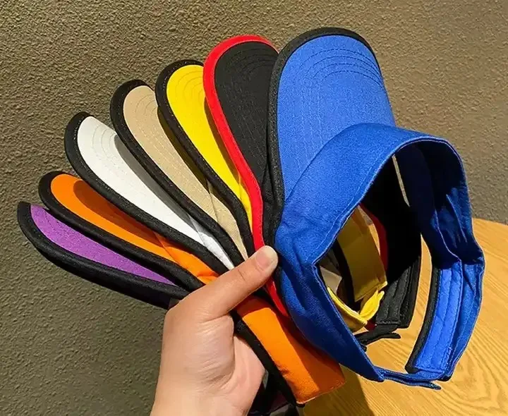 Custom Logo Sun Visor Hat Embroidery Print - Unisex Golf Cap