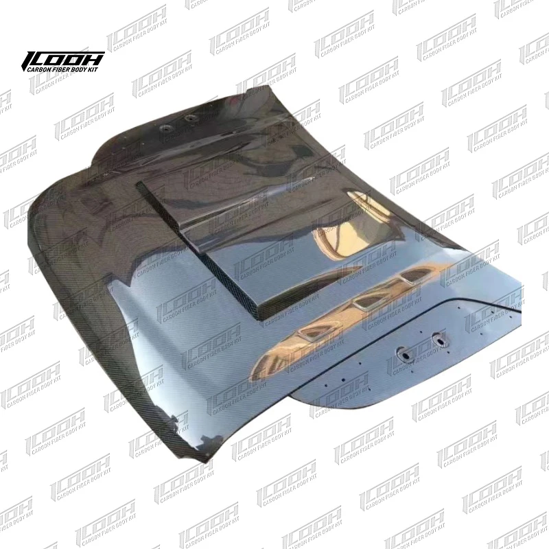Icooh Racing Oem Style Carbon Fiber Fibre Body Kit Front Engine Hood ...