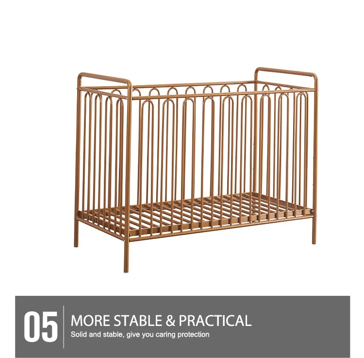 Modern Convertible Iron Crib Stand - Baby Cot Bedding Set