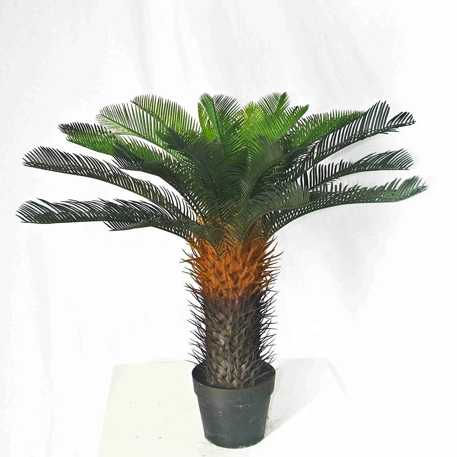 Artificial Sago Palm Tree Cycas Palm Uv Proof Outdoor Sago Bonsai ...