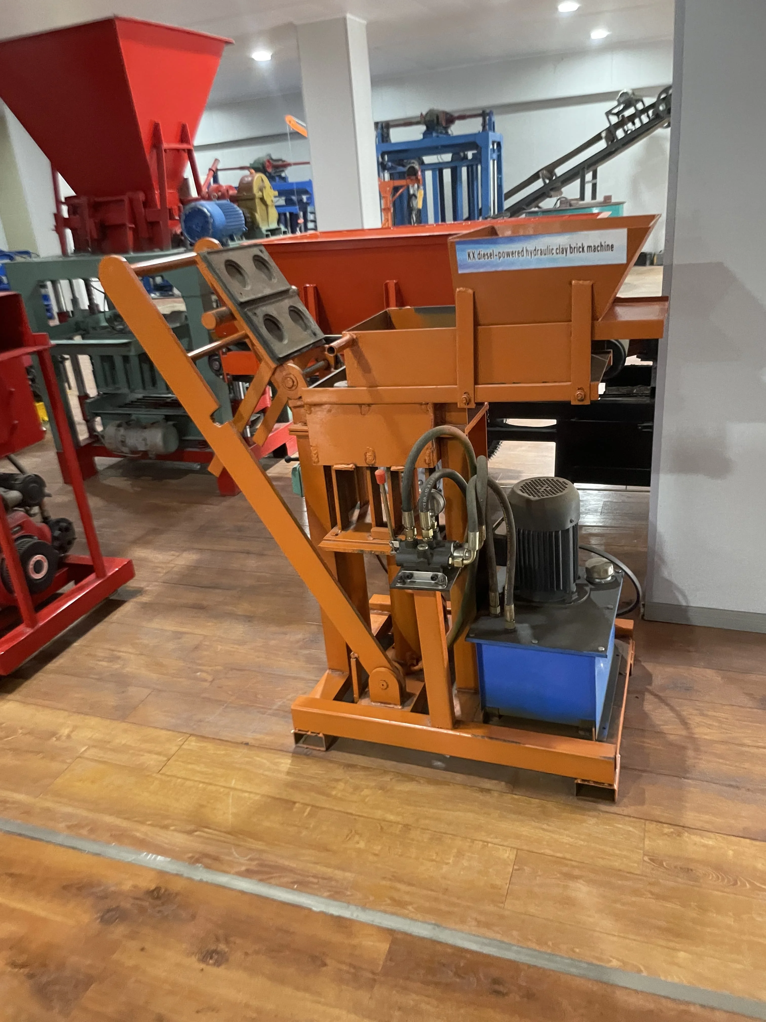 Electric Interlocking Clay Brick Machine Hollow Block Making Device ...