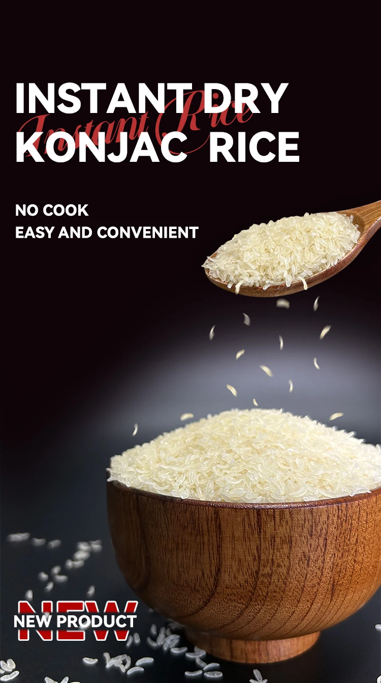 China Instant Rice Factory Oem Keto Food Dried Shirataki Rice Low Carbs ...