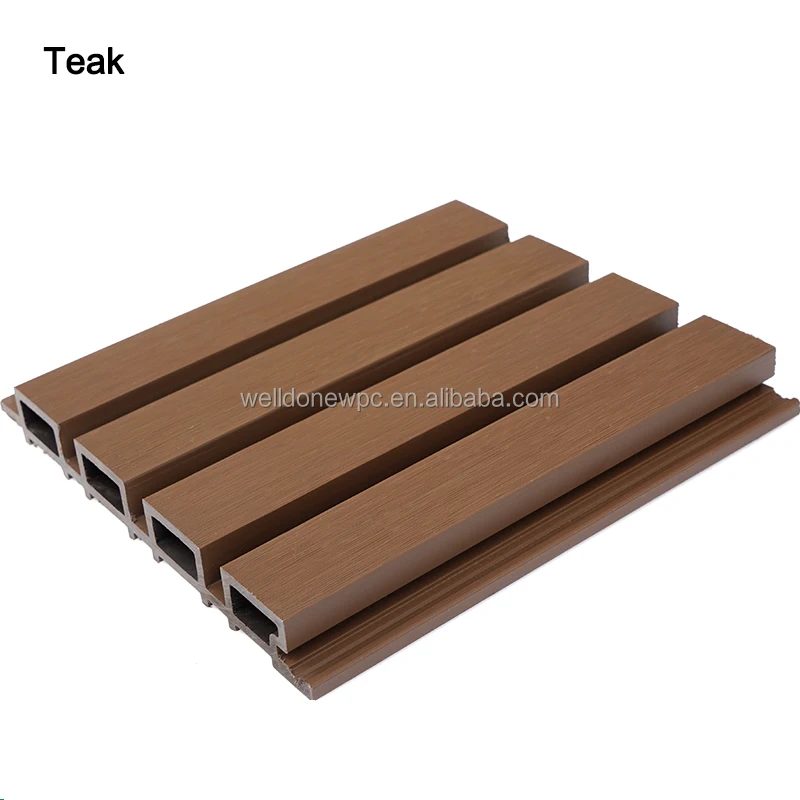 Waterproof Wpc Wall Panel Slatted Composite Cladding Board - Buy Wpc ...