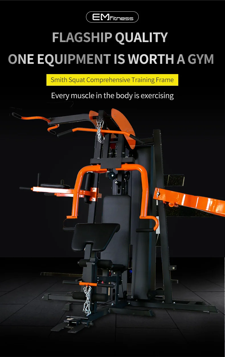 Multi Station Gym Body Building Equipment 3 Station Home Gym Equipment ...