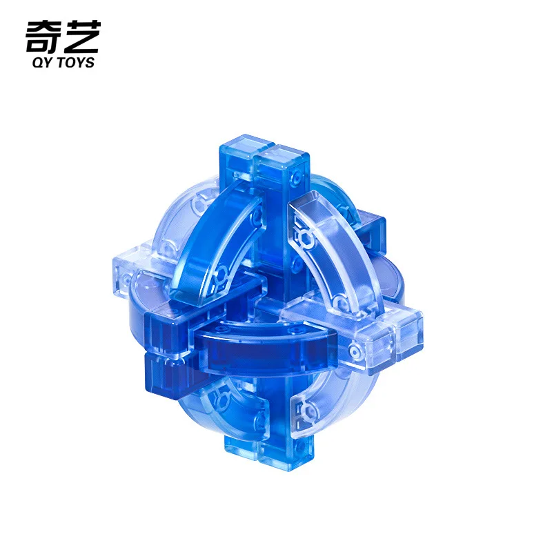 New Transparent Glass Puzzle Toys Assembled Luban Lock Decompression ...