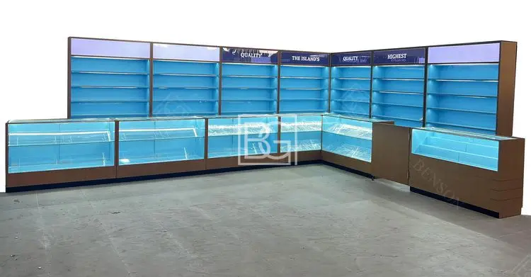 Shisha Shop Display Units - Customized Smoke Shop Furniture