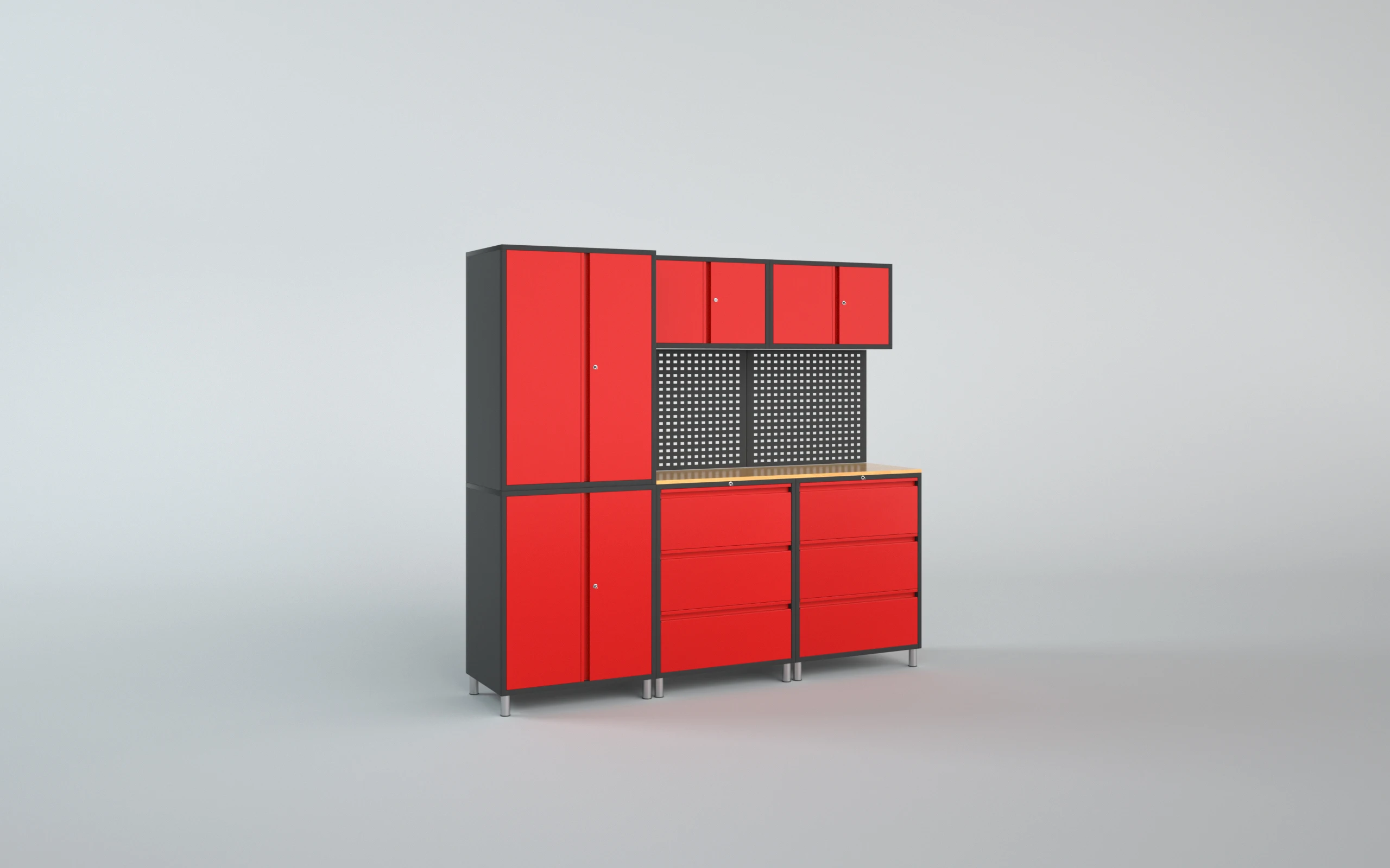 JZD Factory Workbench Tool Cabinet - Heavy Duty & Versatile