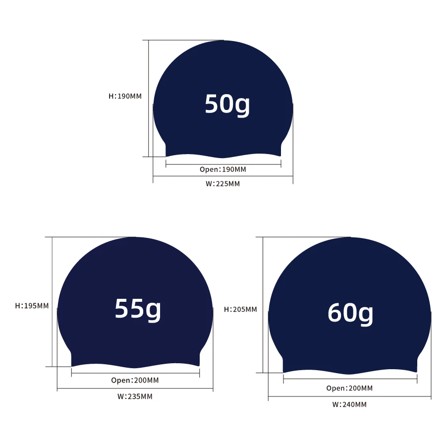 Comfortable Slip-free Unisex Water Sport Competition Training Silicone ...