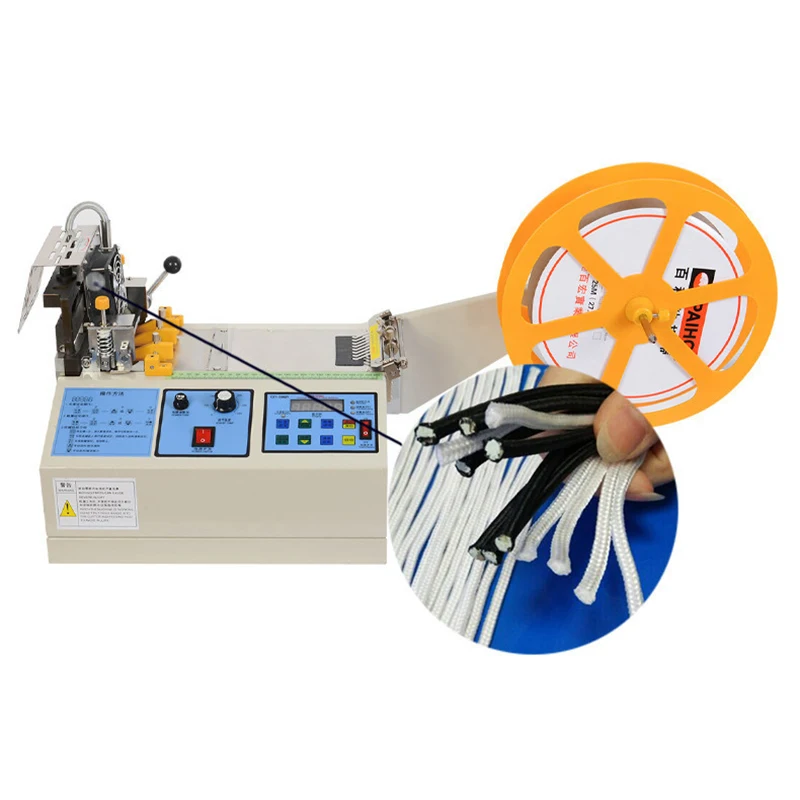 Hot Knife Ribbon Elastic Band Cutting Machine Fully Automatic Label ...