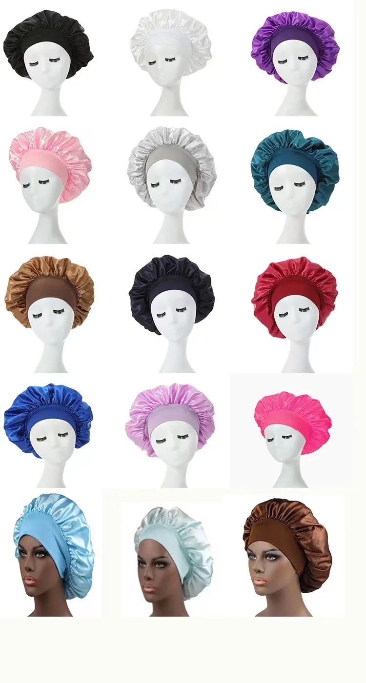 Wholesale High Quality Custom Colorful Satin Silk Sleep Double Layer ...