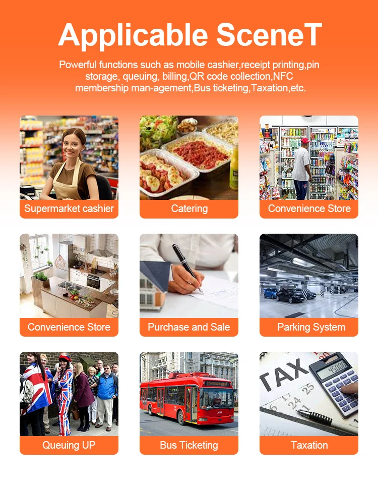 Soft POS Android 14.0 - 58mm Touch Screen POS Terminal