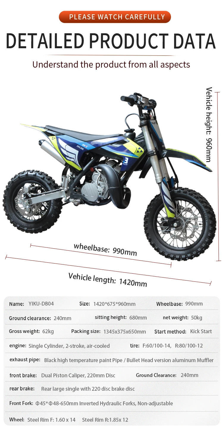 49CC Dirt Bike Motorcycles - Cheap Pit Bike Two Wheeler