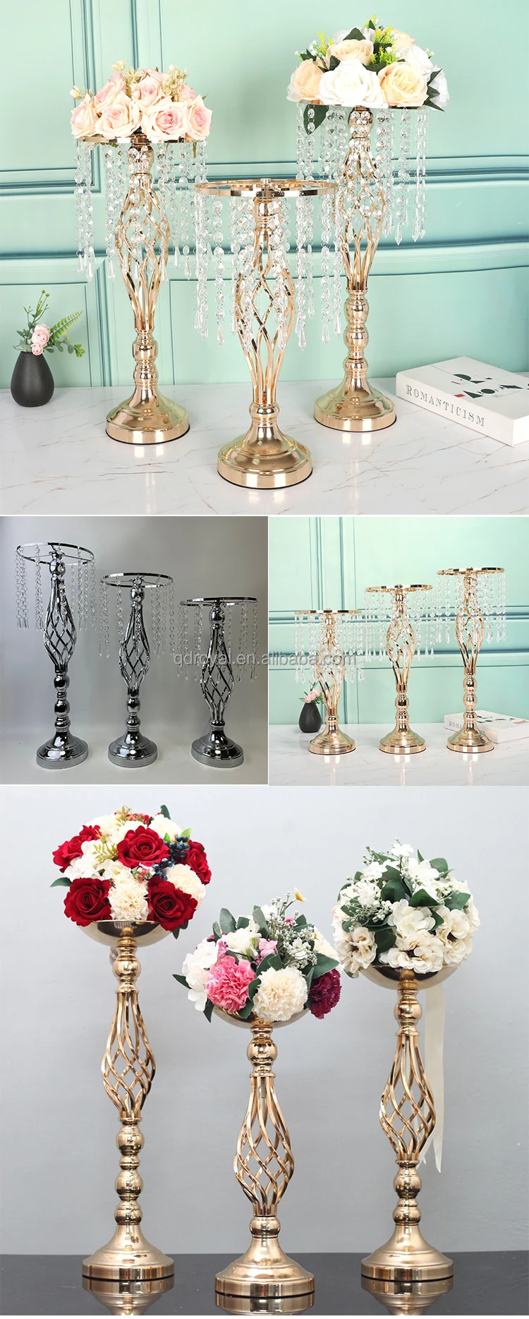 Wedding Centerpieces & Table Decorations - Metal Flower Stands