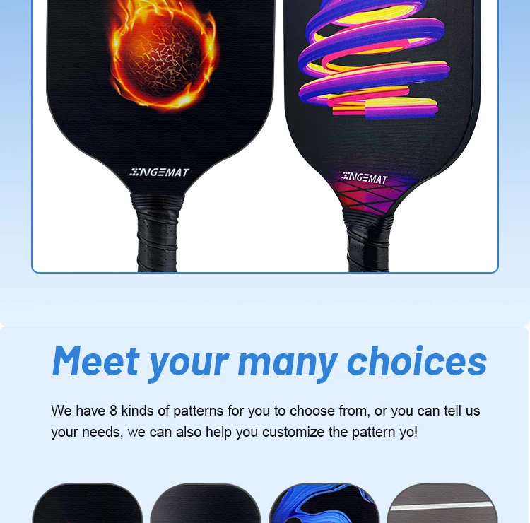 Edgeless Pickleball Rakets Glass Fiber Pickleball Paddle Sealing Edge ...