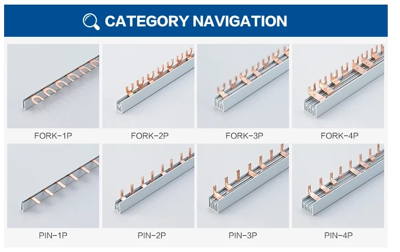 FORK U Type MCB BUSBAR Brass Terminal - Reliable Power Distribution