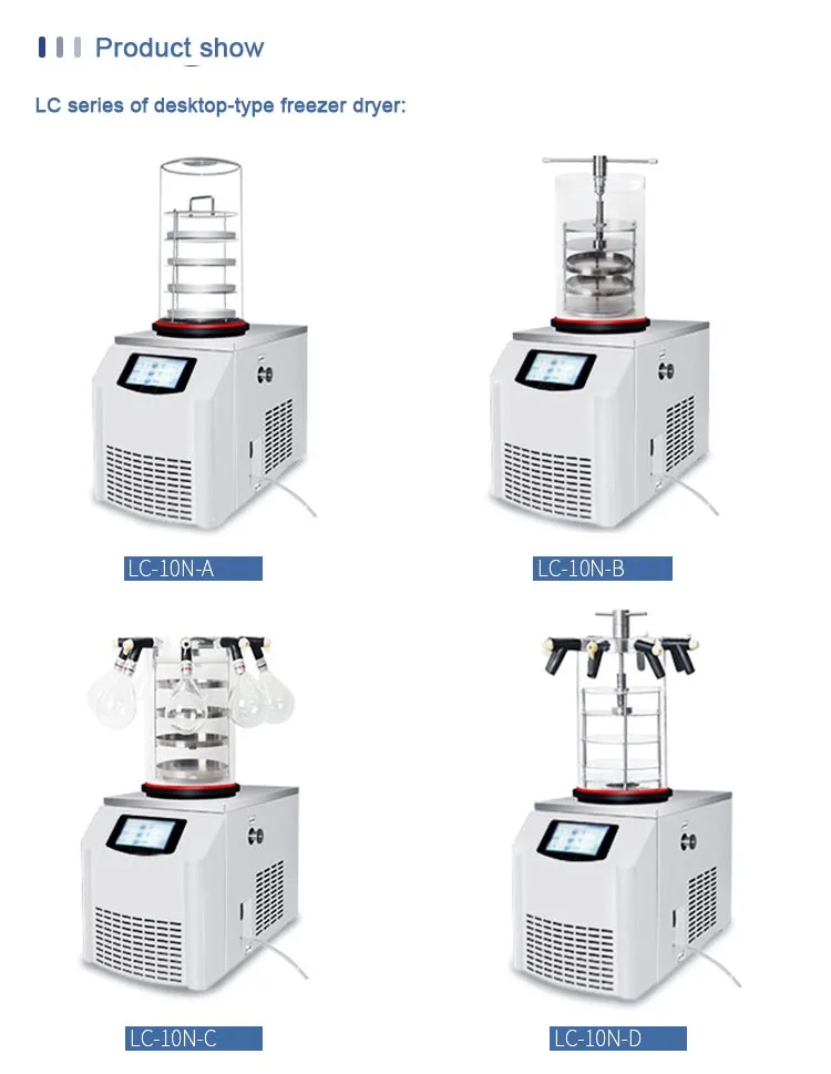 Laboratory Food Liofilizator Vacuum Freeze Drying Machine Freeze Dryer ...