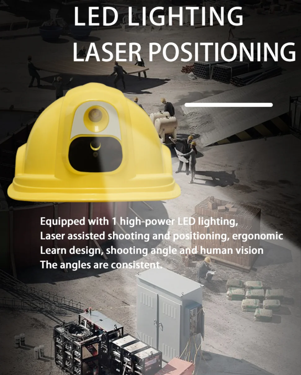 4G Smart Hard Hat - GPS Tracking & Video Monitor for Safety