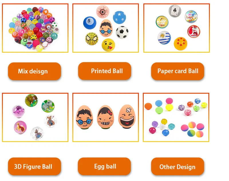Toy Balls Rubber Bouncing Balls 24 25 27 29 32 35 45mm Wholesale Bounce ...