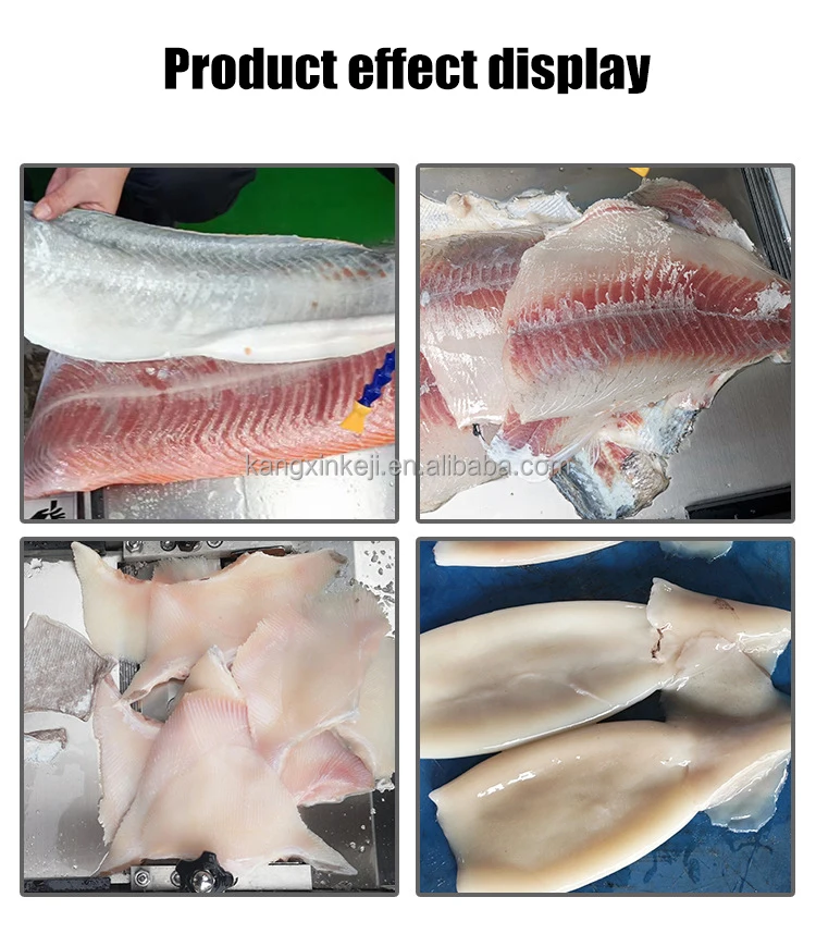 Industrial Skin Removing Automatic Squid Skinner Machine Of Cutting ...