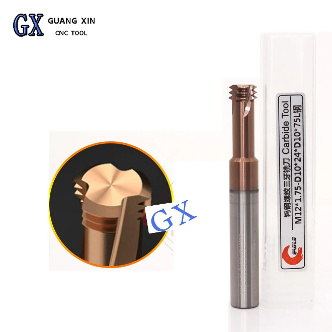 Wholesale M20 Thread Milling Cutter Three Tooth Steel Use Hard Alloy ...