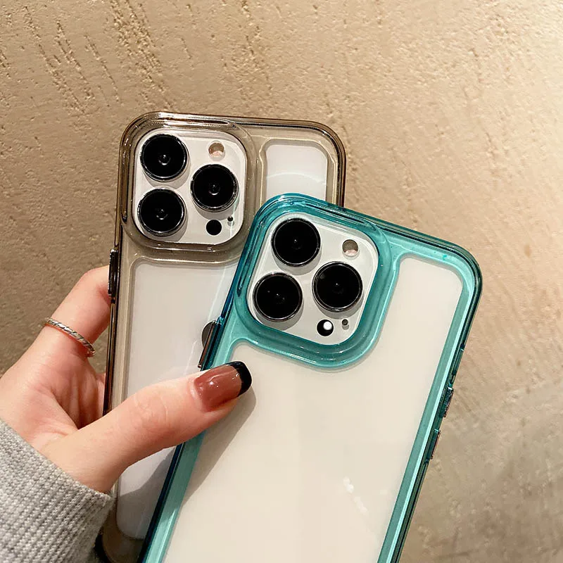 Shockproof Clear Acrylic Mobile Phone Cases For Iphone 13 12 11 Pro Max ...