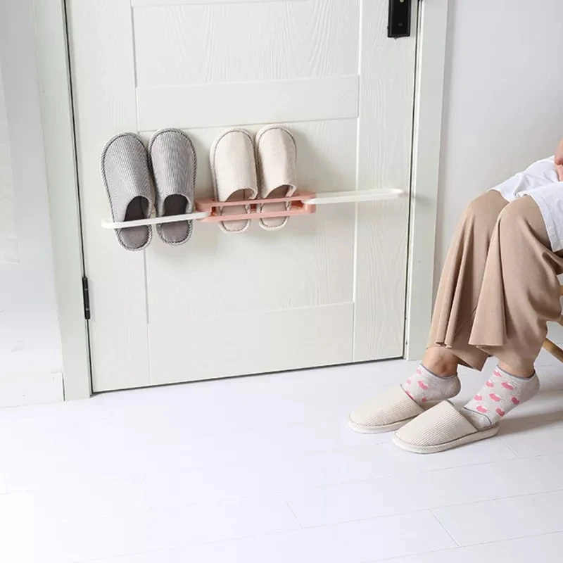 Punch Free Foldable Shoe Storage Rack Multi Functional Wall Mounted ...