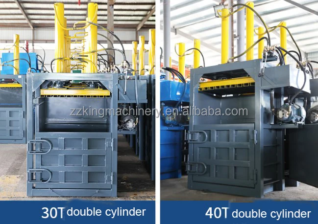 Automatic Hydraulic Vertical Baler Equipment Recycling Wool Baling ...