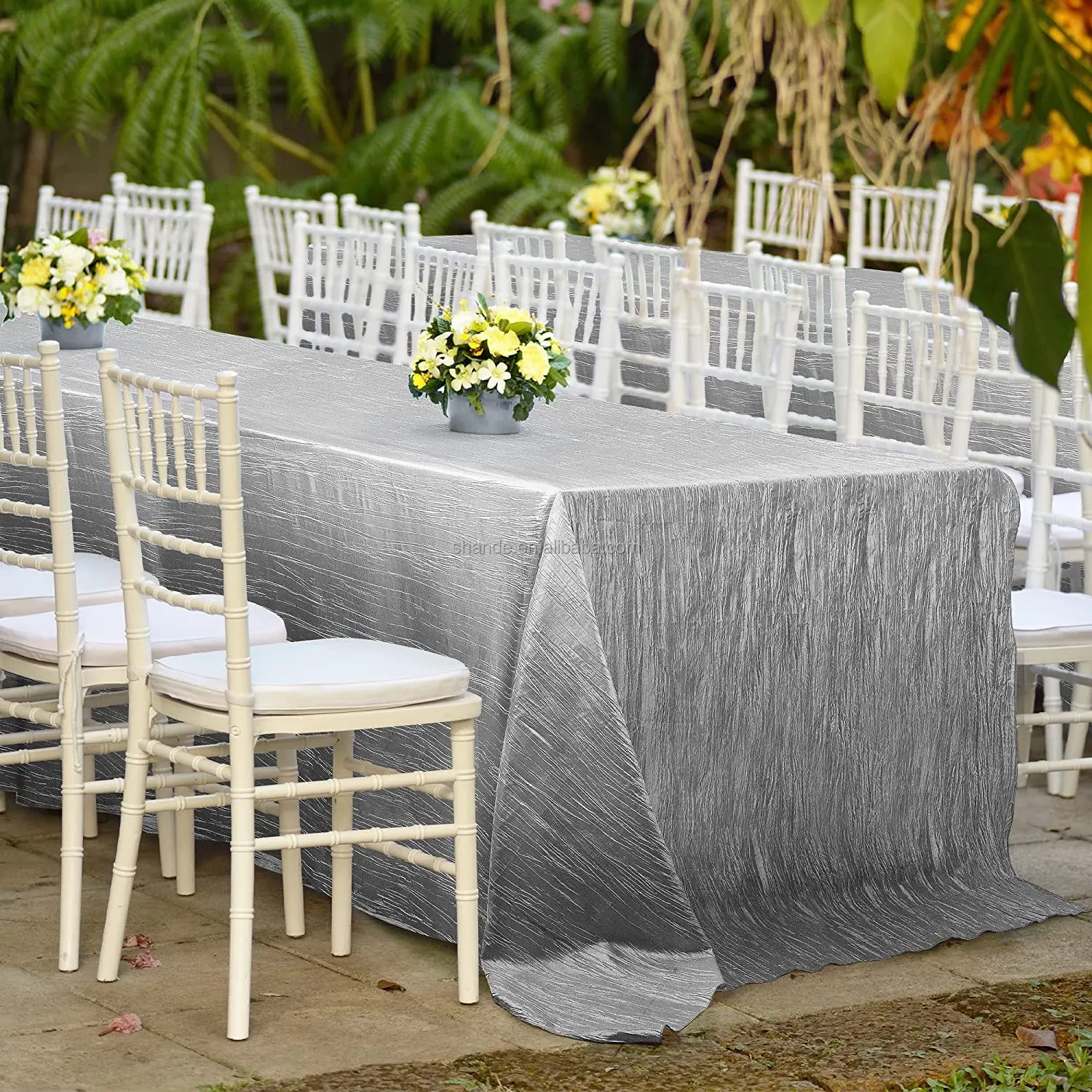 Hot Sale Premium Plush Gold Wedding Tablecloth Fancy Luxury Table Cloth ...