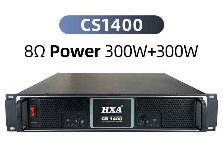 HXA CS4000 Power Amplifier - 750W Stereo for Stage Performance