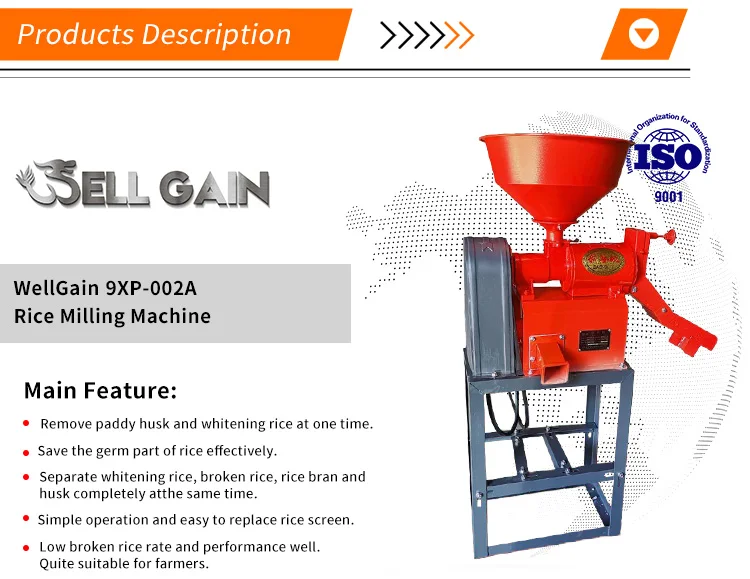 Wellgain Automatic Combined Mini Rice Milling Machines Grain Crop Rice ...