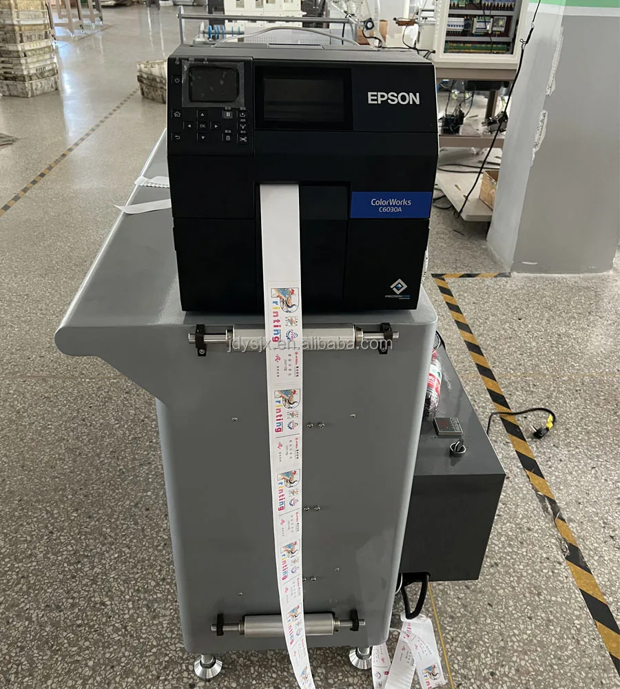 JSM-110 Garment Wash Care Label Printing Machine for Satin Ribbon ...