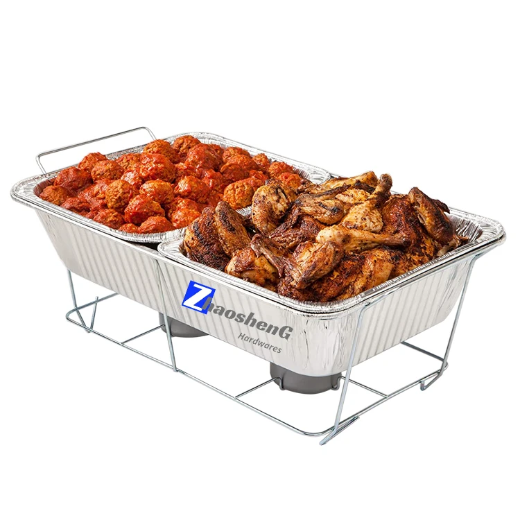 Wholesale Full Size Stackable Chafing Dish Catering Buffet Display Stand Serving Food Warmer Set ...