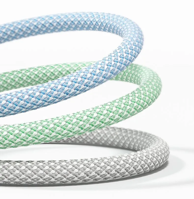 Macaroon Colorful Braiding Usb Type C Micro L Fast Charge Usb 3 In 1 ...