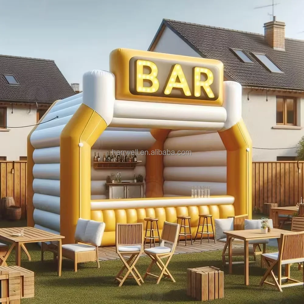 Customized Large Luxury Platform Inflatable Bar Premium Advertising ...