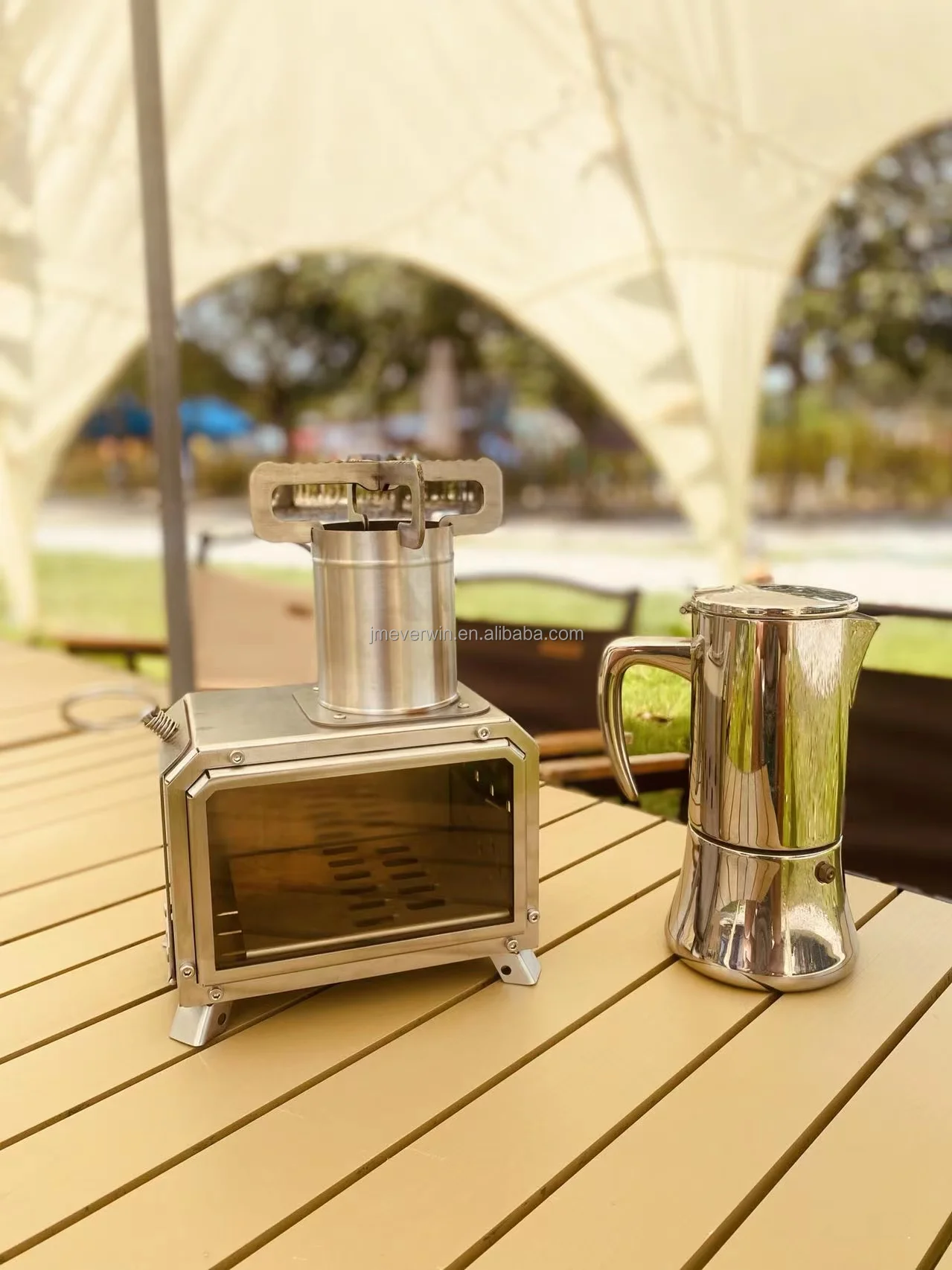 Detachable Rectangle Stainless Steel Outdoor Bonfire Stove Camping Fire ...