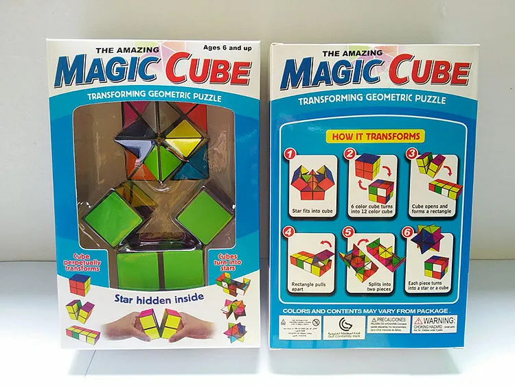 Double Infinity Folding Magic Star Cube Transforming Geometric Puzzle ...