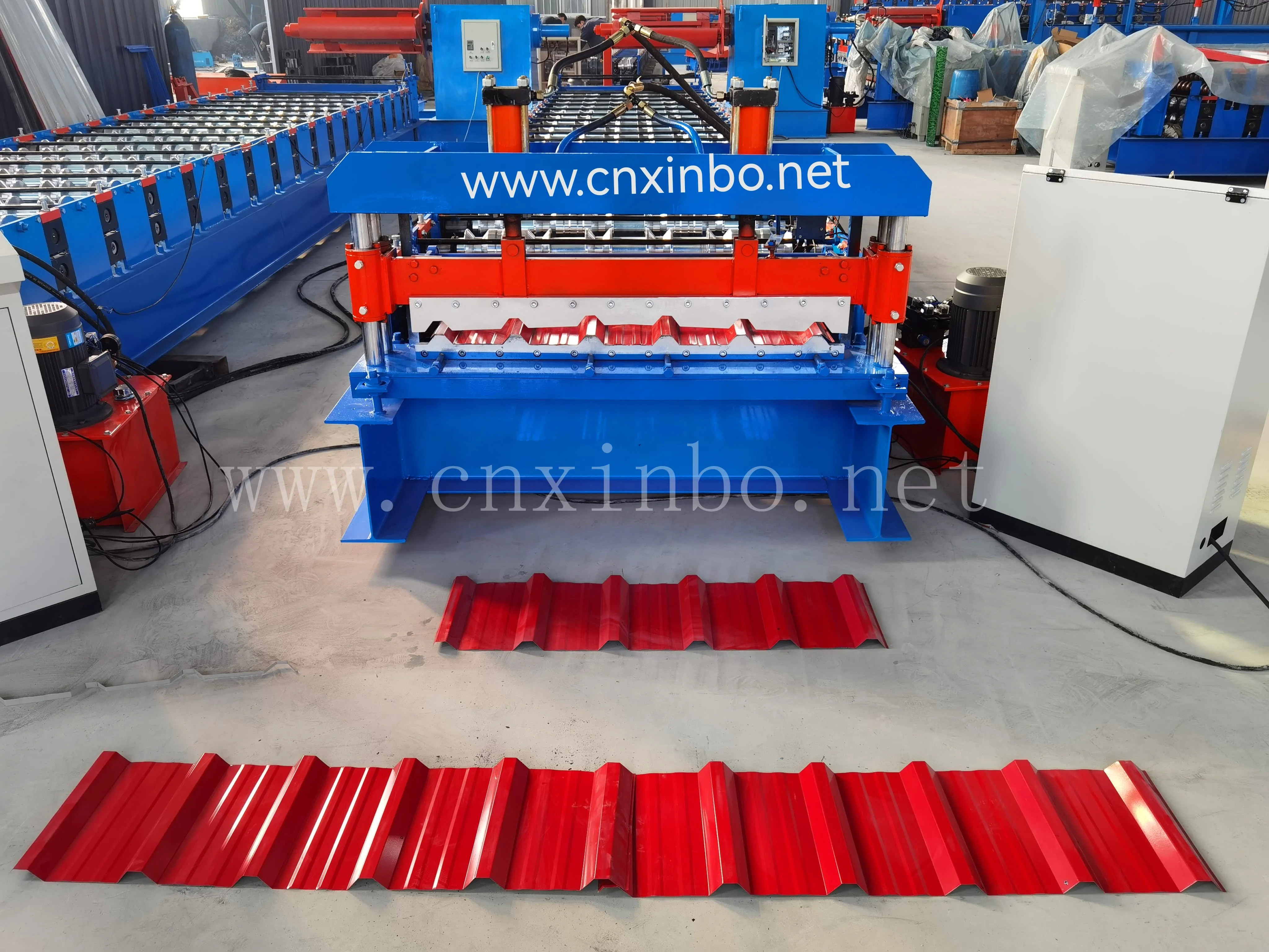 High Speed Trapezoidal Metal Roofing Sheet Roll Forming Machine Ibr ...