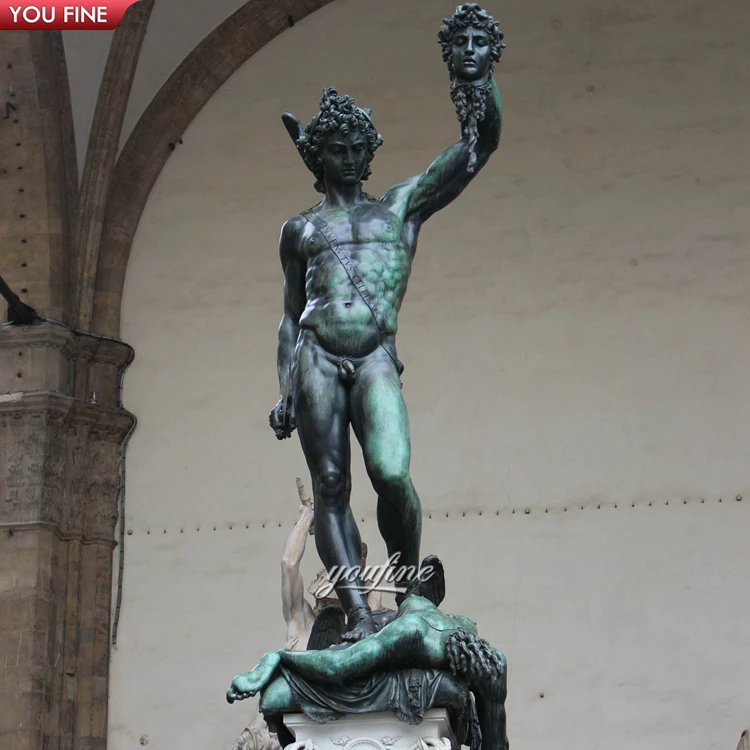 Outdoor Park Bronze Perseus Statue with Medusa Head – Unique Greek ...