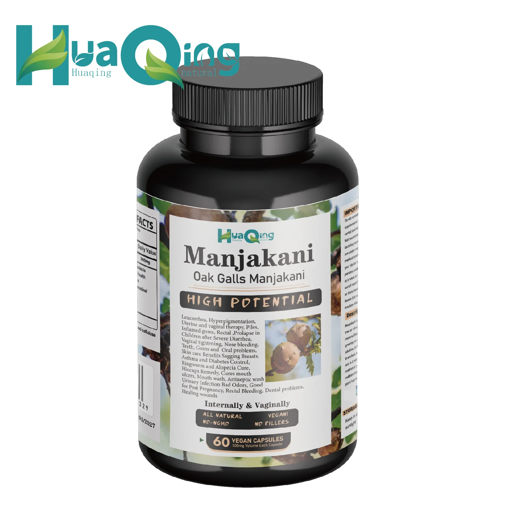 OEM Pure Oak Galls Manjakani Extract Capsules for Postpartum Repair ...
